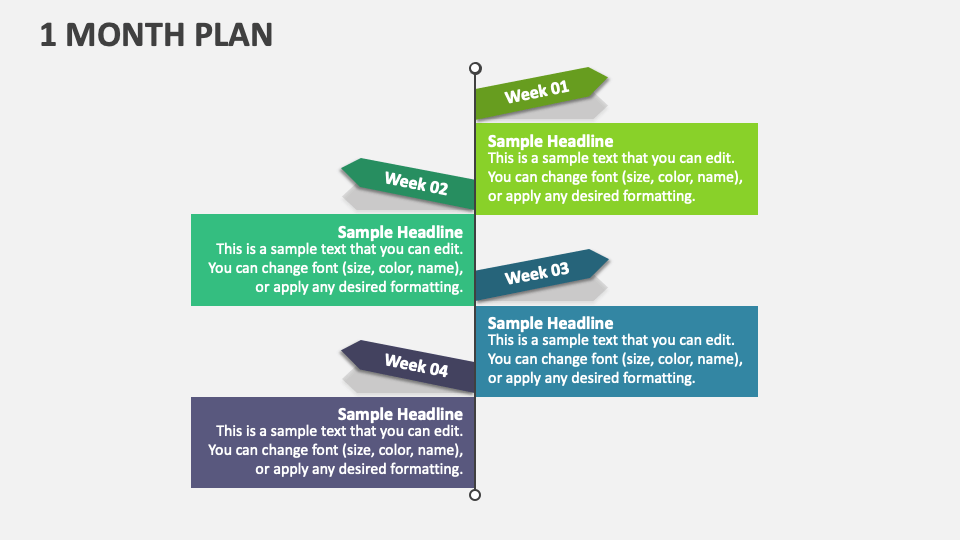 1 Month Plan PowerPoint and Google Slides Template - PPT Slides