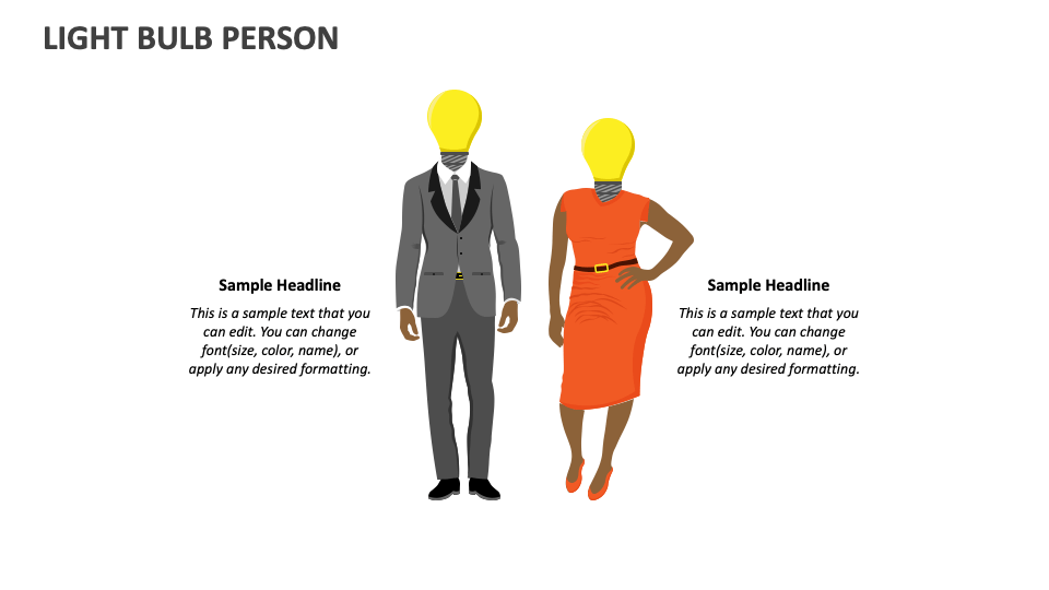 Light Bulb Person for Google Slides and PowerPoint