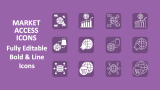 Market Access Icons for PowerPoint and Google Slides - PPT Slides