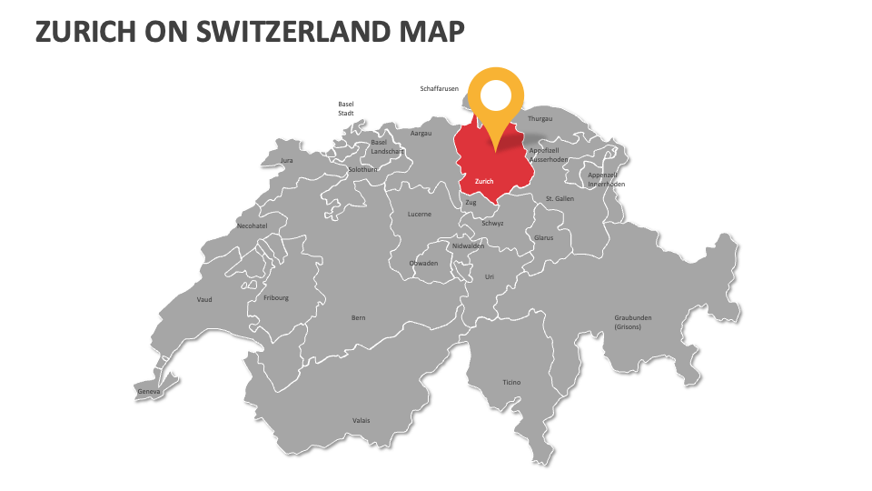 Zurich Map for Google Slides and PowerPoint - PPT Slides