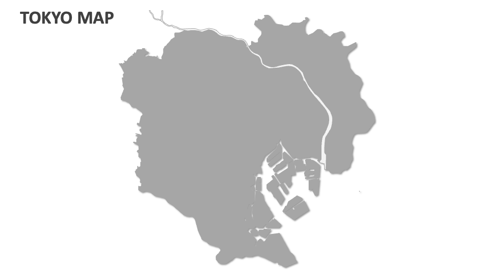 Tokyo Map for Google Slides and PowerPoint - PPT Slides