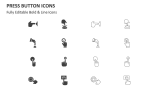 Press Button Icons for Google Slides and PowerPoint