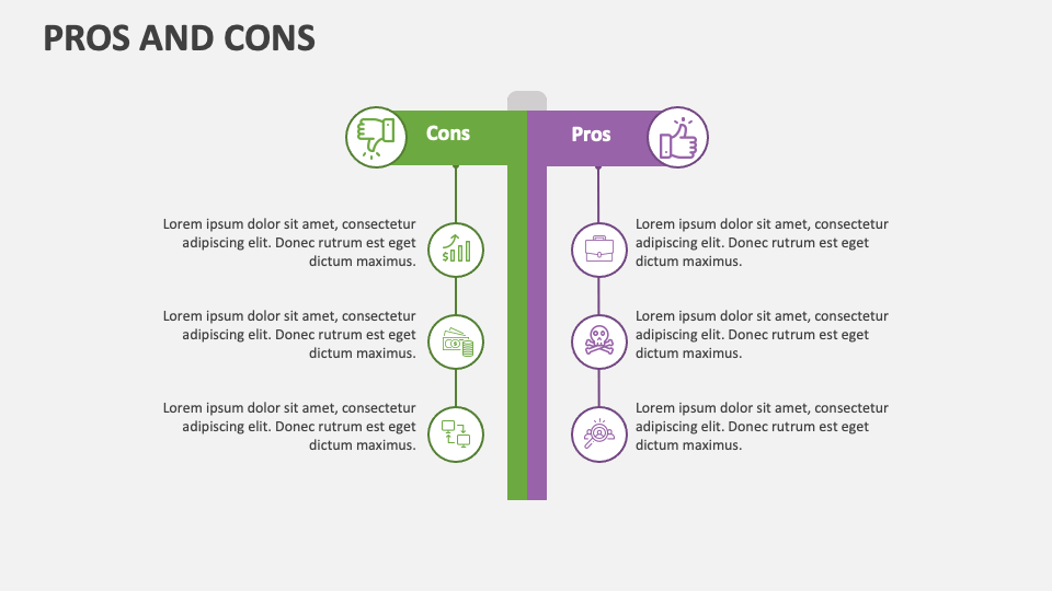 Pros and Cons Template for PowerPoint and Google Slides - PPT Slides