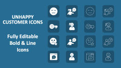 Unhappy Customer Icons for PowerPoint and Google Slides - PPT Slides