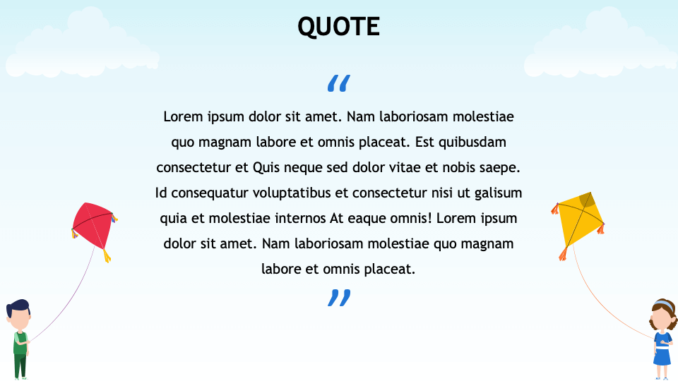 Free Kite Presentation Theme for Google Slides and PowerPoint