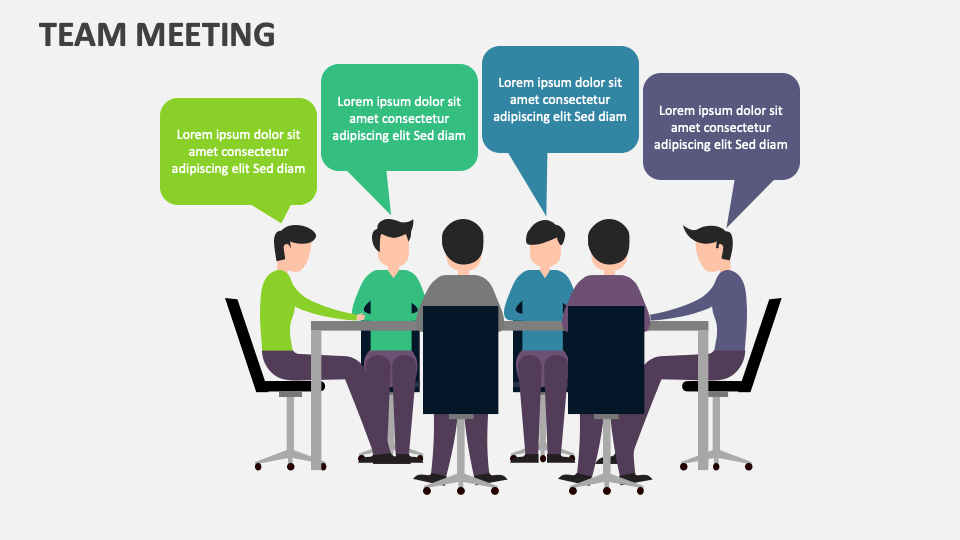 Team Meeting PowerPoint and Google Slides Template - PPT Slides