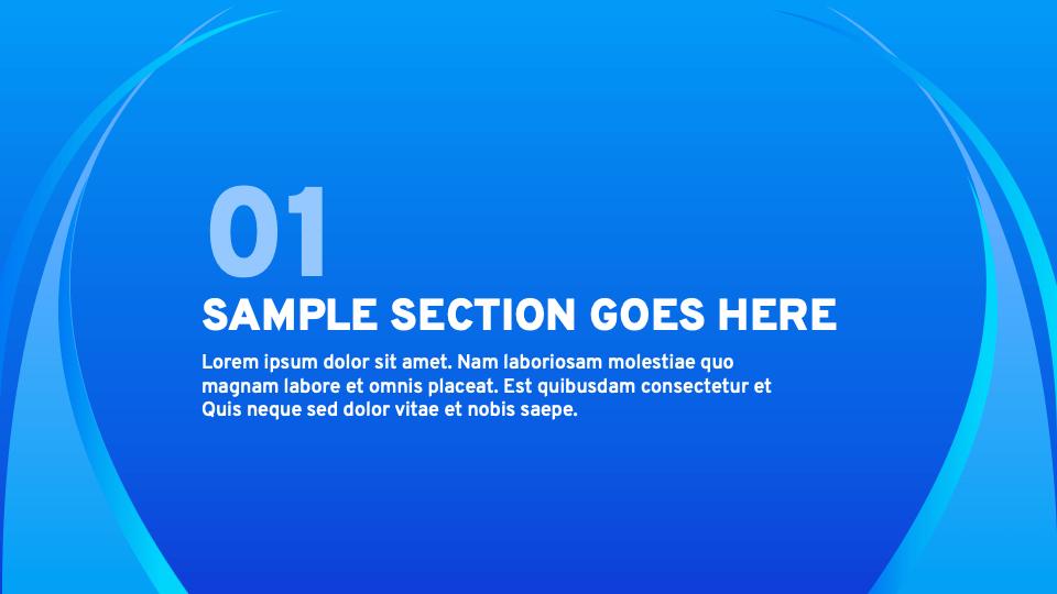Blue Presentation Theme for PowerPoint and Google Slides - PPT Slides