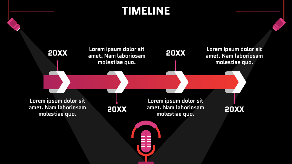 Free Talk Show Presentation Theme for Google Slides and PowerPoint