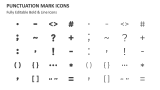 Punctuation Mark Icons for PowerPoint and Google Slides - PPT Slides