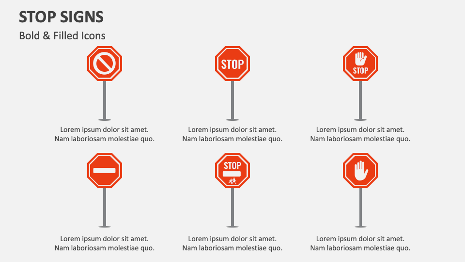 Stop Signs Template for Google Slides and PowerPoint - PPT Slides