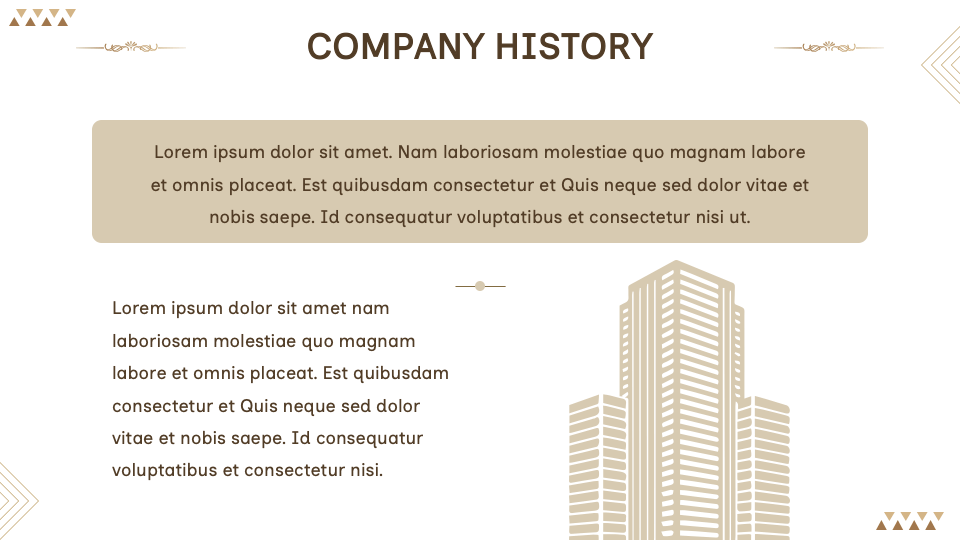 Hotel Chain Company Profile for Google Slides and PowerPoint