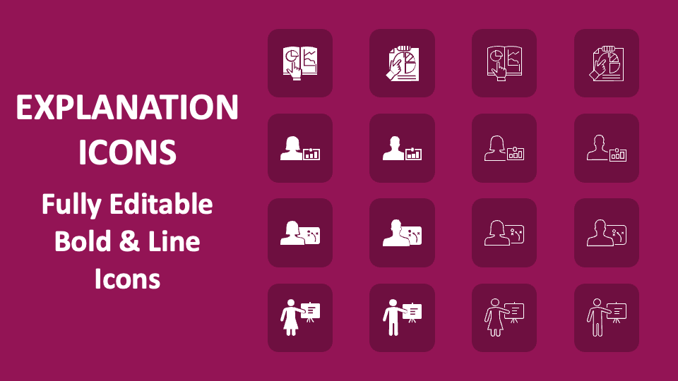 Explanation Icons for Google Slides and PowerPoint