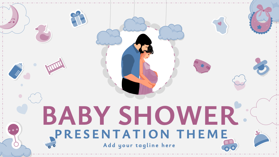 Free Baby Shower Presentation Theme for Google Slides and PowerPoint