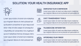 Health Insurance App Pitch Deck for Google Slides and PowerPoint - PPT ...