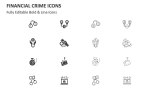 Financial Crime Icons for Google Slides and PowerPoint