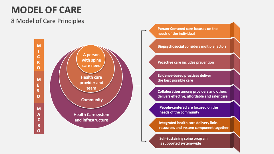 Model of Care PowerPoint and Google Slides Template - PPT Slides
