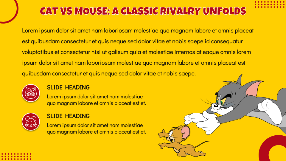 Free - Tom and Jerry Template for Google Slides and PowerPoint - PPT Slides