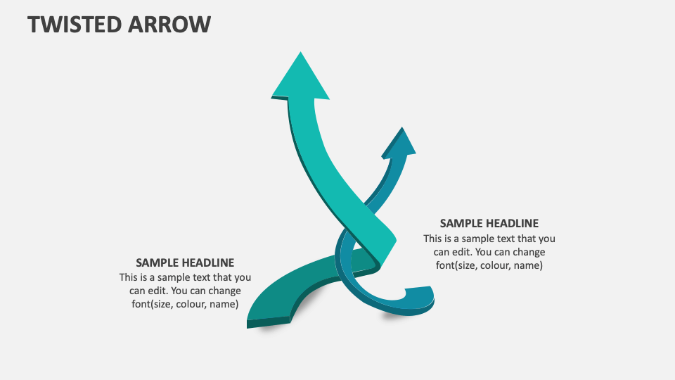 Twisted Arrow PowerPoint and Google Slides Template - PPT Slides