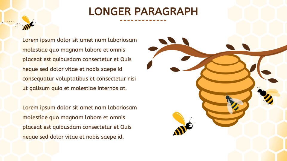 Free Bee Presentation Theme for Google Slides and PowerPoint