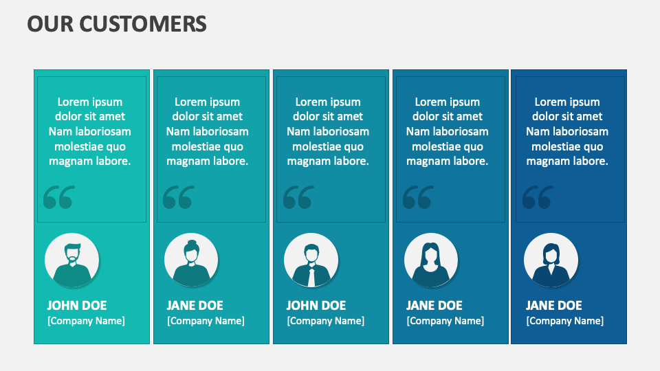 Our Customers Template for Google Slides and PowerPoint - PPT Slides