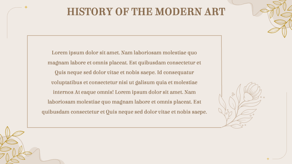 Free Modern Art Presentation Theme for Google Slides and PowerPoint
