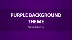 Purple Background Presentation Theme for PowerPoint and Google Slides ...