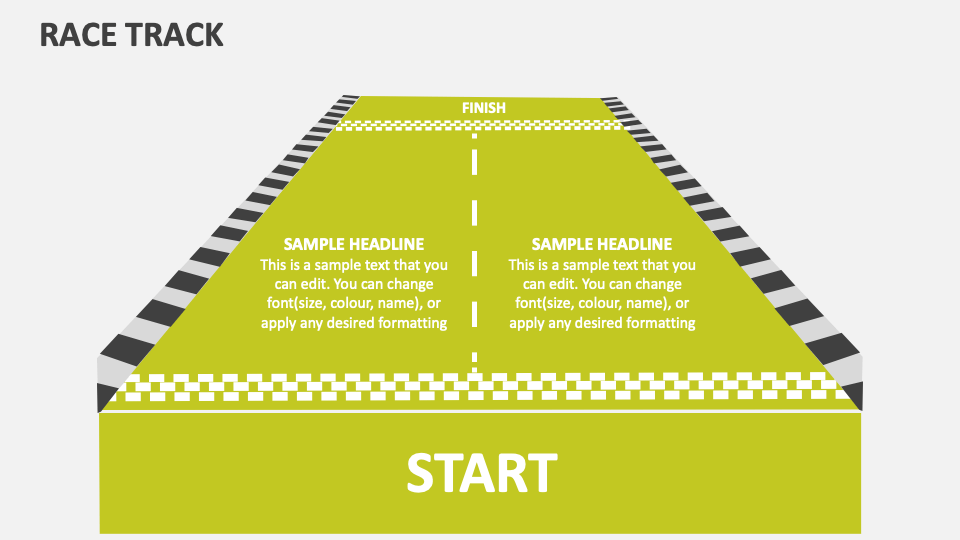 Race Track PowerPoint and Google Slides Template - PPT Slides