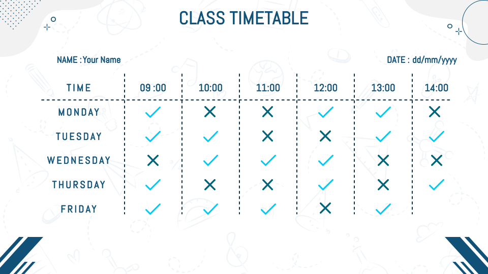 Free School Calendar Presentation for Google Slides and PowerPoint