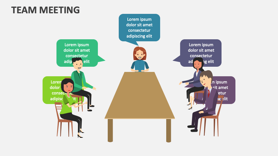 Team Meeting PowerPoint and Google Slides Template - PPT Slides