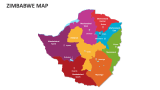 Zimbabwe Map for Google Slides and PowerPoint - PPT Slides