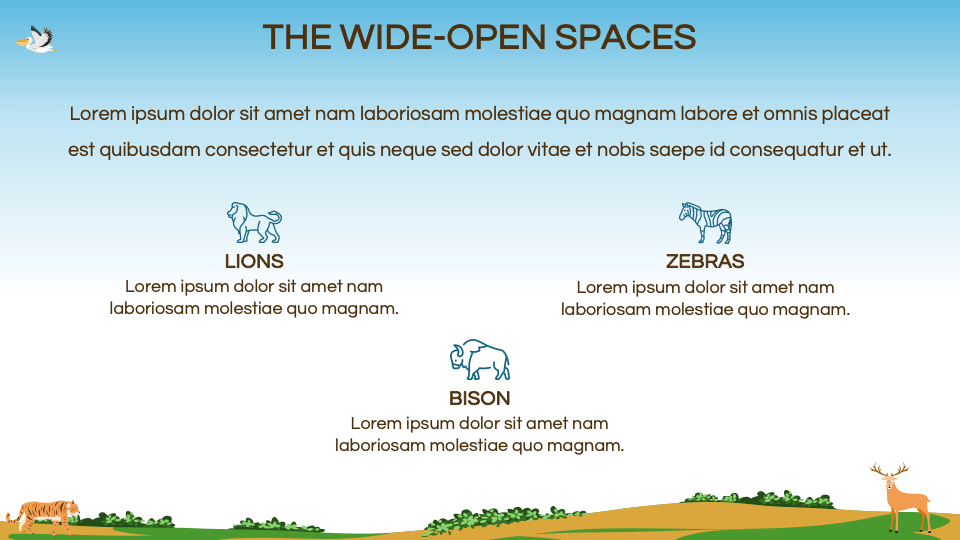 Free - Animal Habitat Presentation Template for Google Slides and ...