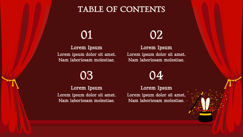 Magic Show Presentation Theme for PowerPoint and Google Slides - PPT Slides