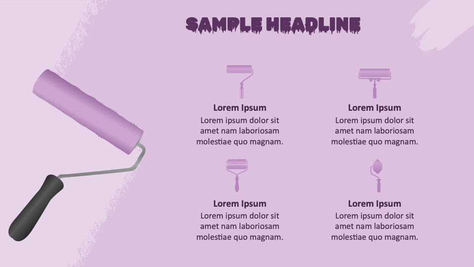 Free Paint Roller Presentation Theme for Google Slides and PowerPoint