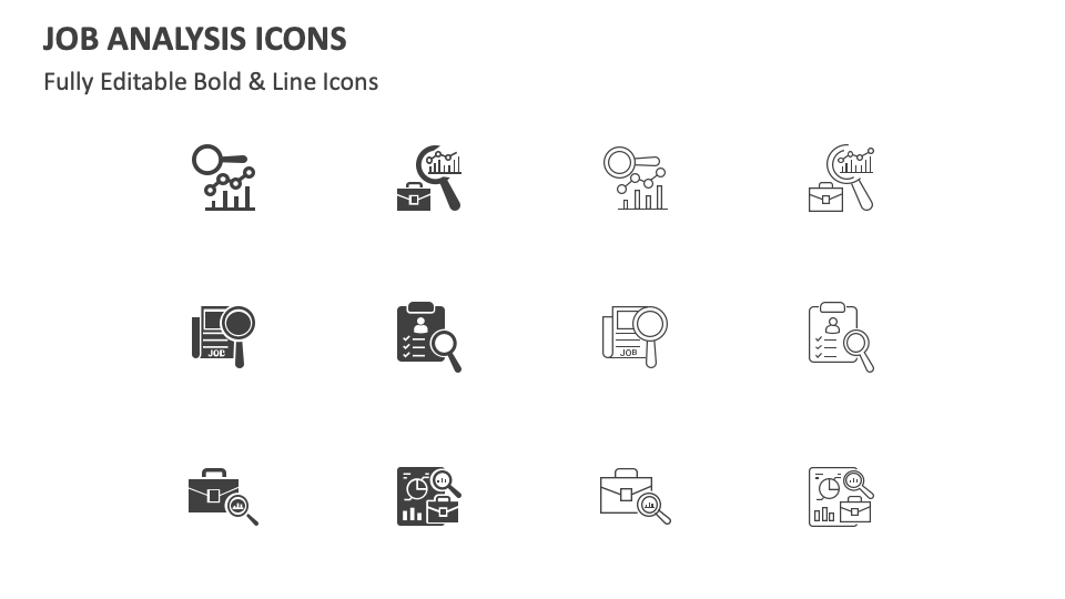 Job Analysis Icons for Google Slides and PowerPoint