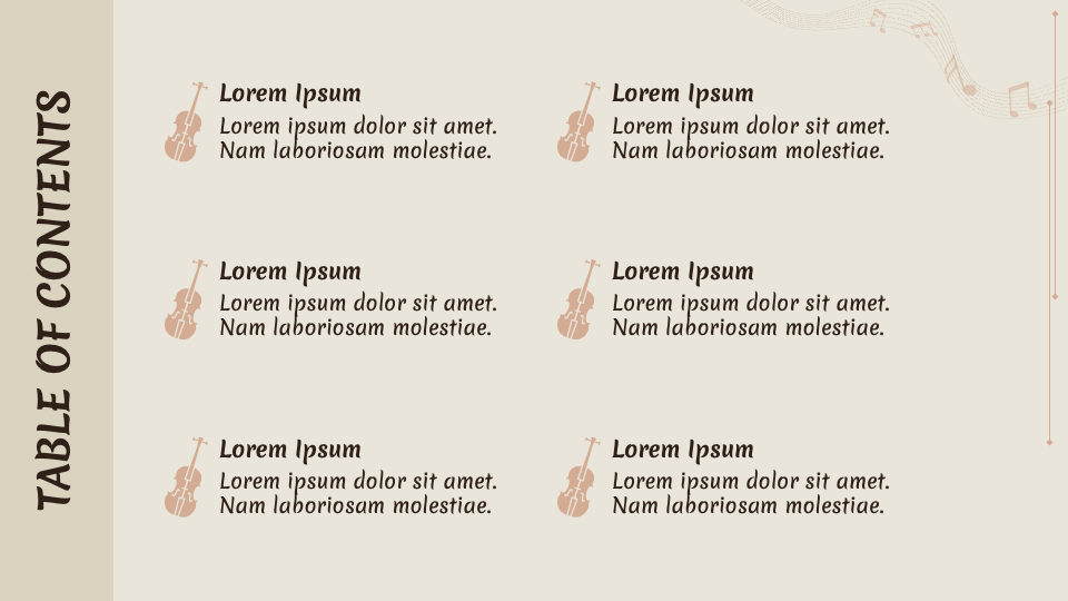 Free Violin Theme for Google Slides and PowerPoint