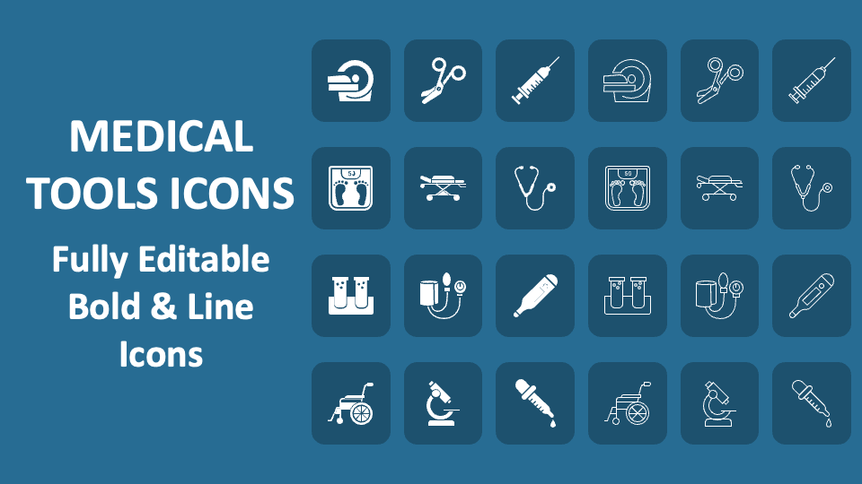 Medical Tools Icons for PowerPoint and Google Slides - PPT Slides