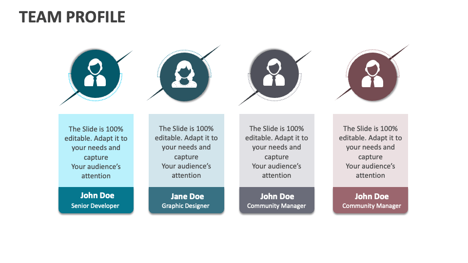 Team Profile Template for PowerPoint and Google Slides - PPT Slides