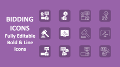 Bidding Icons for Google Slides and PowerPoint