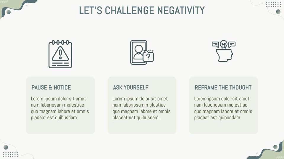 Free - Positive Thinking Workshop Template for Google Slides and PowerPoint - PPT Slides