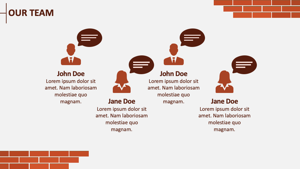 Brick Wall Presentation Theme for PowerPoint and Google Slides - PPT Slides