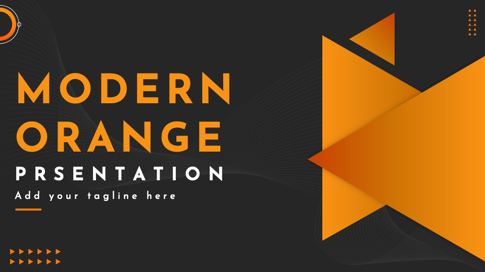 Modern Orange Presentation Theme for Google Slides and PowerPoint