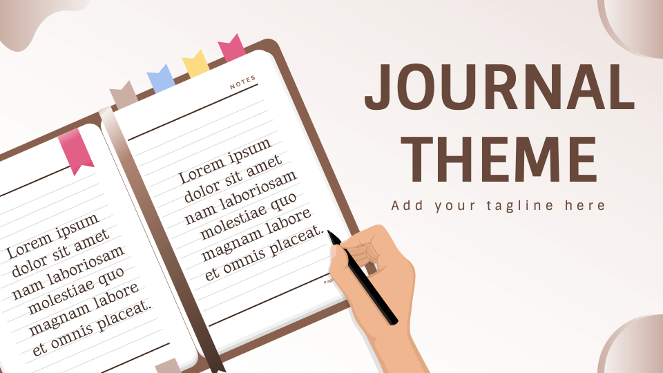 Free Journal Presentation Theme for Google Slides and PowerPoint