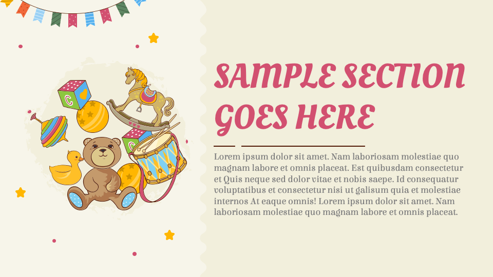 Free Toys Presentation Theme for Google Slides and PowerPoint