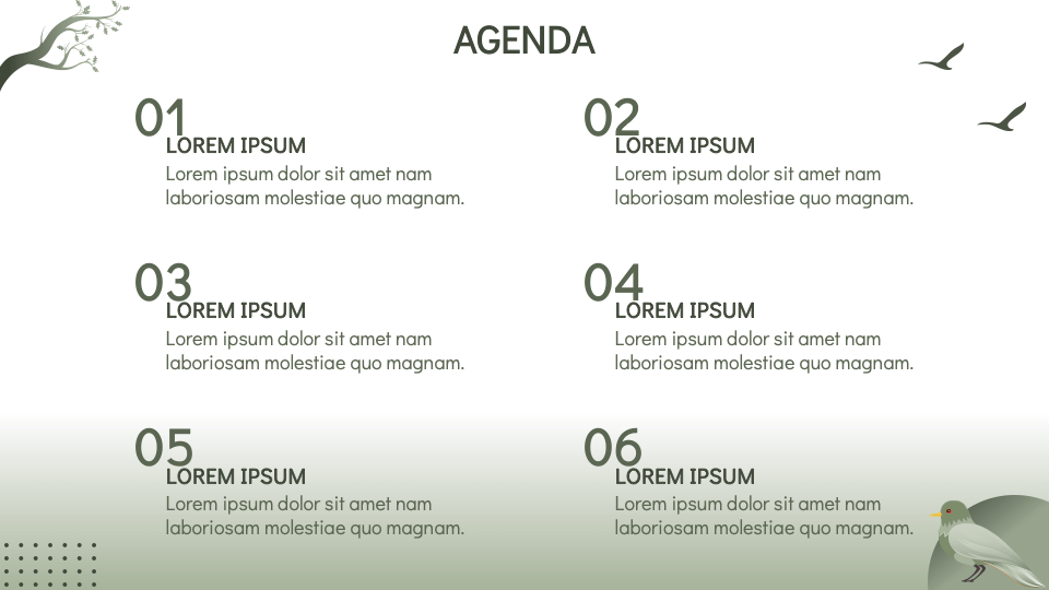 Free - Birds Presentation Template for Google Slides and PowerPoint ...