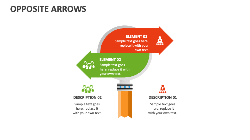 Opposite Arrows Template for PowerPoint and Google Slides - PPT Slides