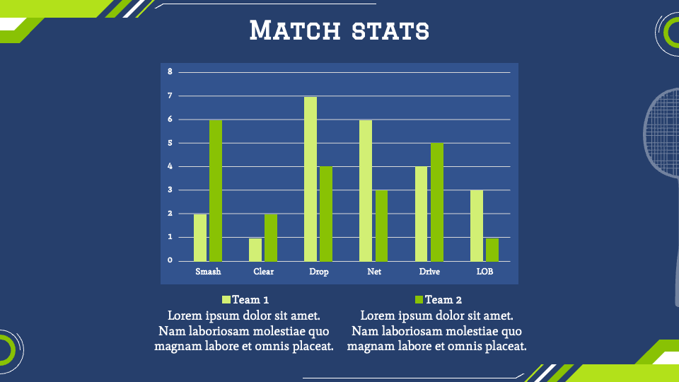 Free Badminton Presentation Theme for Google Slides and PowerPoint