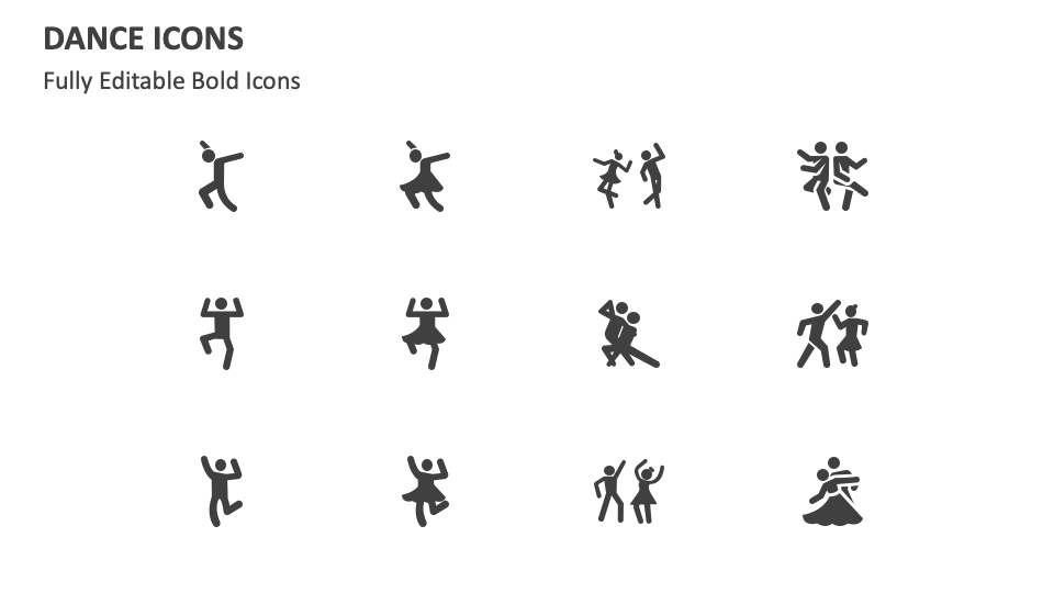Dance Icons for Google Slides and PowerPoint