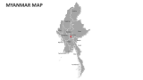 Myanmar Map for Google Slides and PowerPoint - PPT Slides