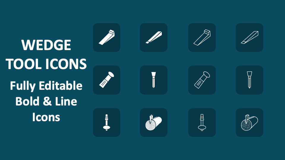 Wedge Tool Icons for Google Slides and PowerPoint