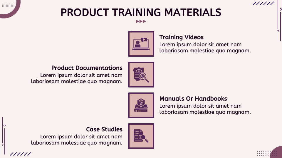 Product Training Plan Template for Google Slides and PowerPoint - PPT Slides